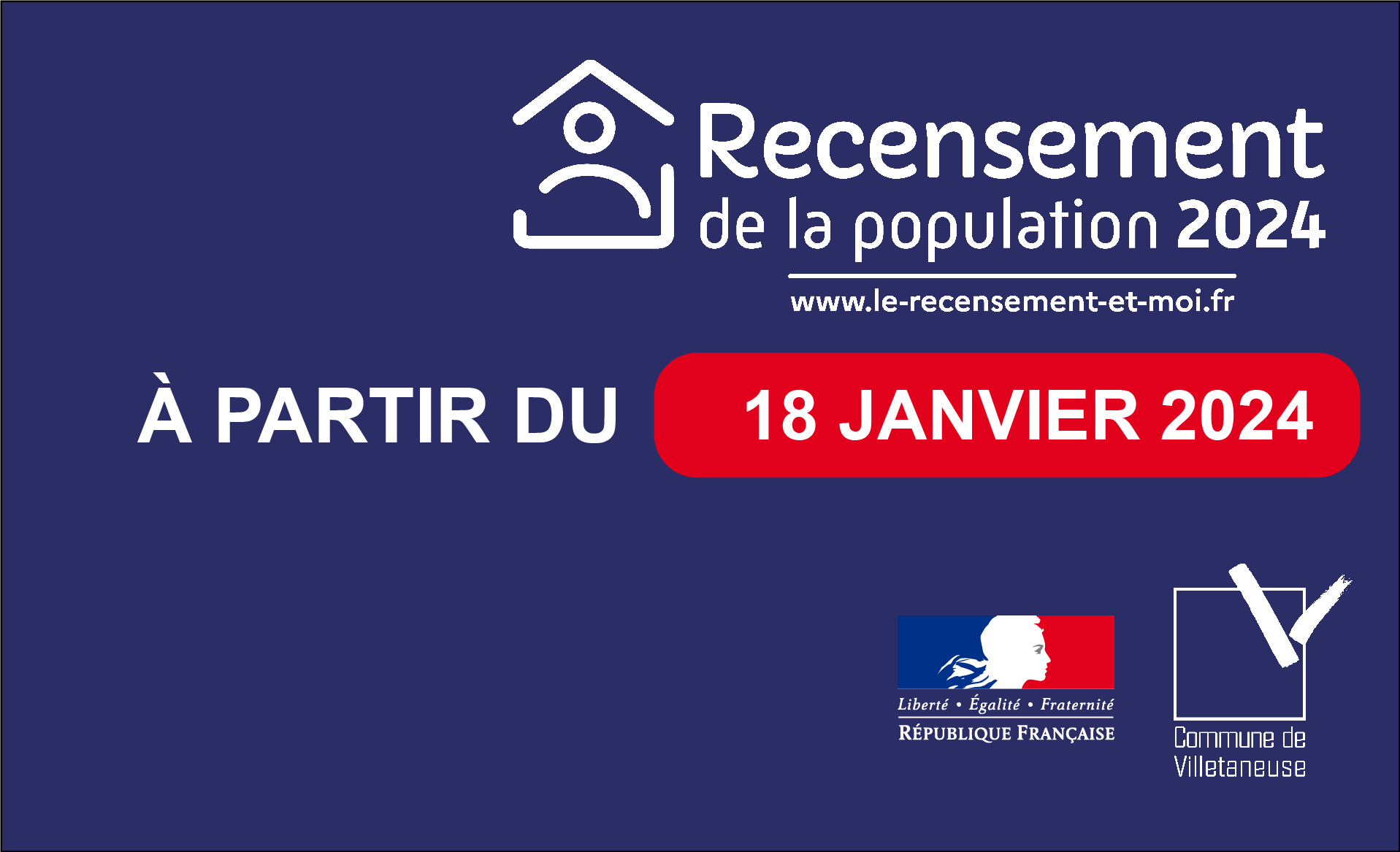 Recensement 2024 | Commune de Villetaneuse